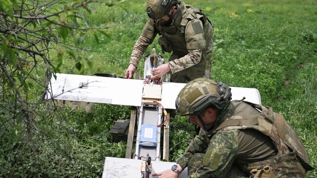 Боевая работа расчета ударного БПЛА Молния группировки войск Центр на Красноармейском направлении СВО