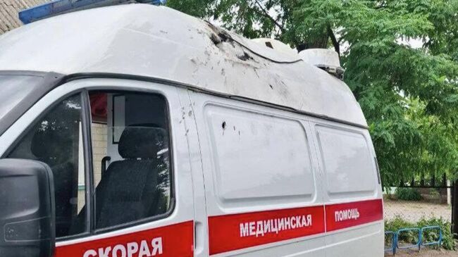 Беспилотник ВСУ атаковал машину скорой помощи в Запорожской области