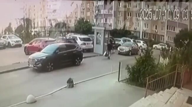 Момент убийства полковника СБУ Ивана Воронича в Киеве