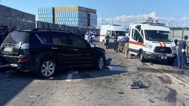 На месте ДТП на объездной дороге Симферополя