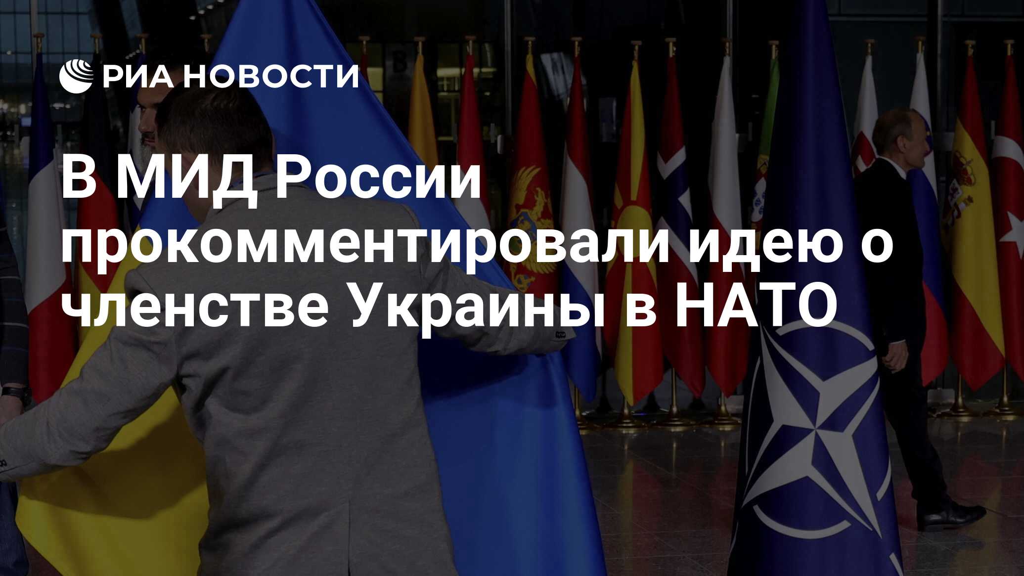 В МИД России прокомментировали идею о членстве Украины в НАТО РИА